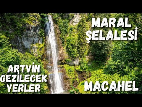 Artvin Macahel Köyü & Maral Şelalesi - Artvin Gezilecek Yerler - Karadeniz Turu - Artvin Turkey
