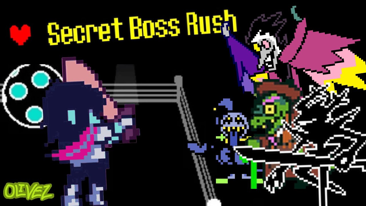 DELTARUNE - Secret Boss Rush (Jevil, Spamton Neo, Roaring Knight ...