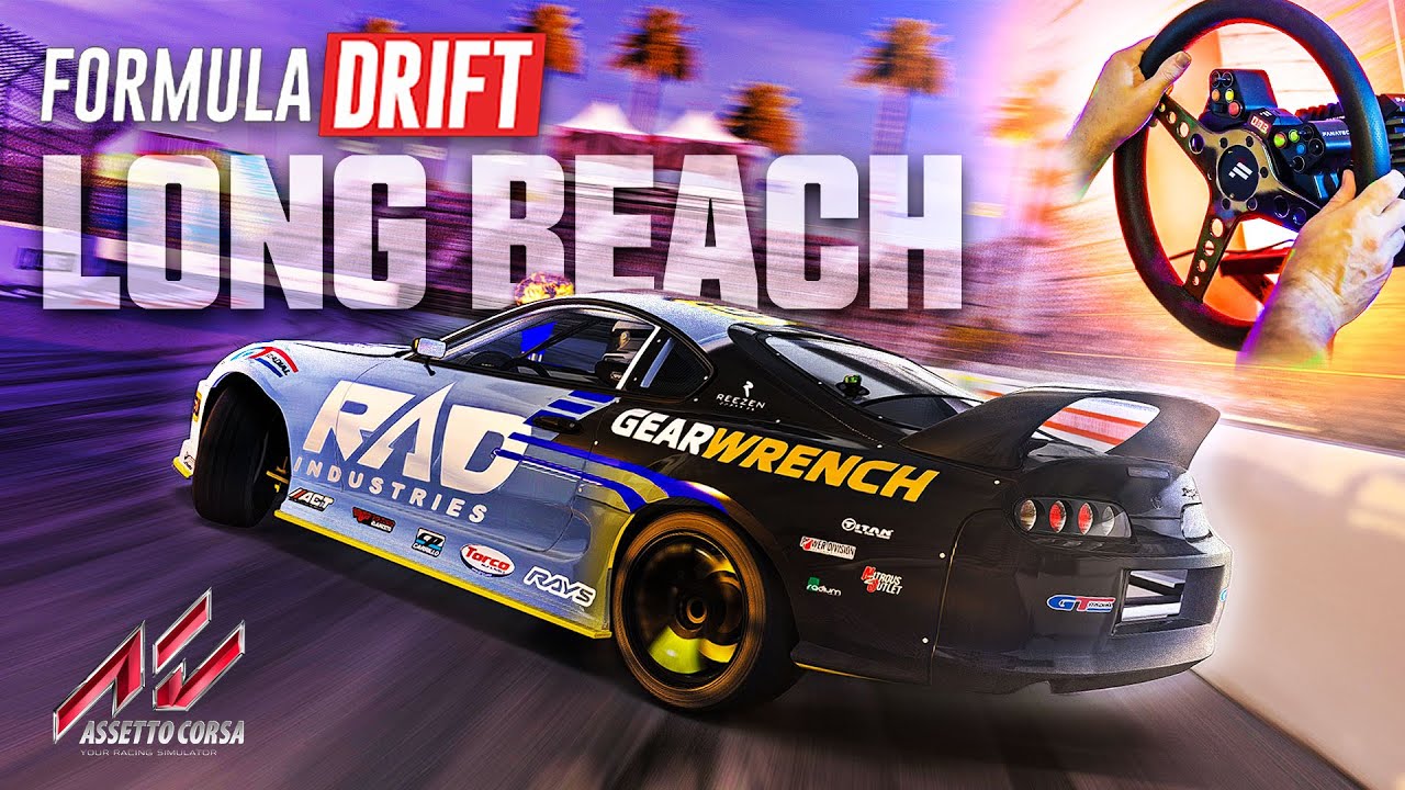 Drifting Rad Dan's Supra at Formula Drift Long Beach // Assetto Corsa ...