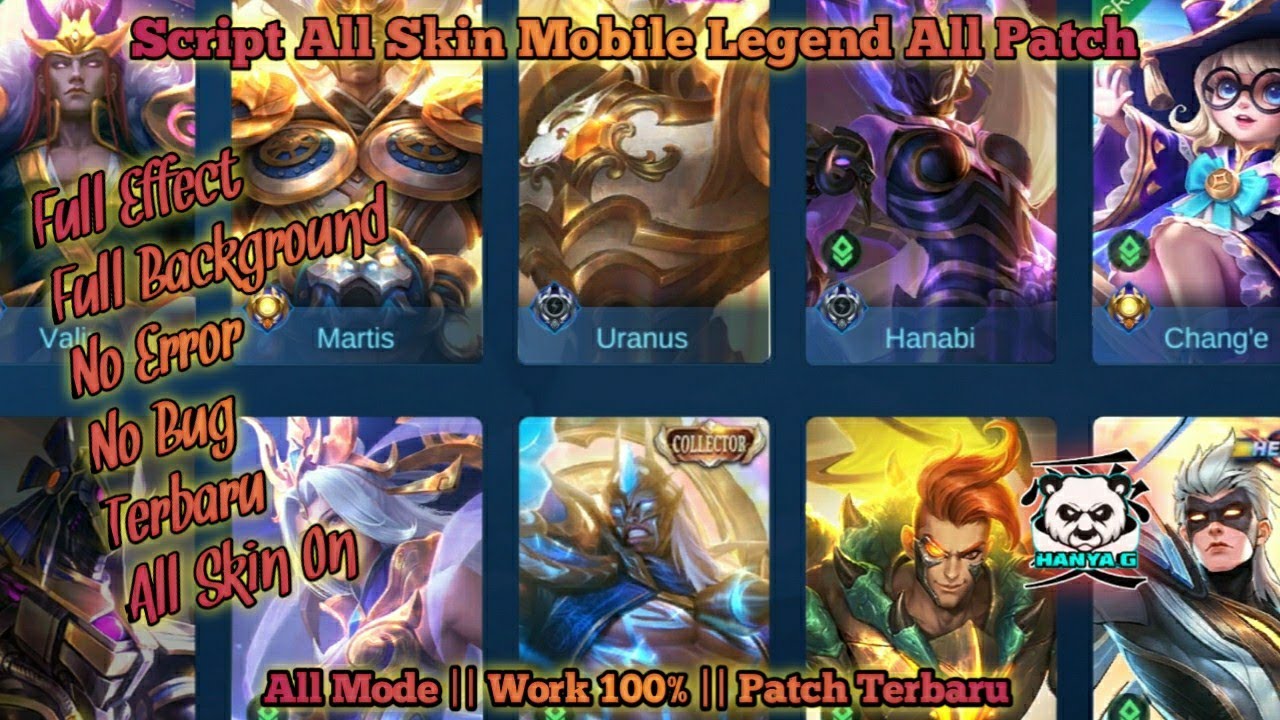 Script All Skin Mobile Legend New Patch Terbaru Full effect ML Lite ...