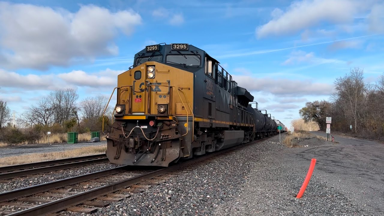 2 NS Intermodal Trains, 1 NS Manifest Train, & 1 CSX Manifest Train at ...