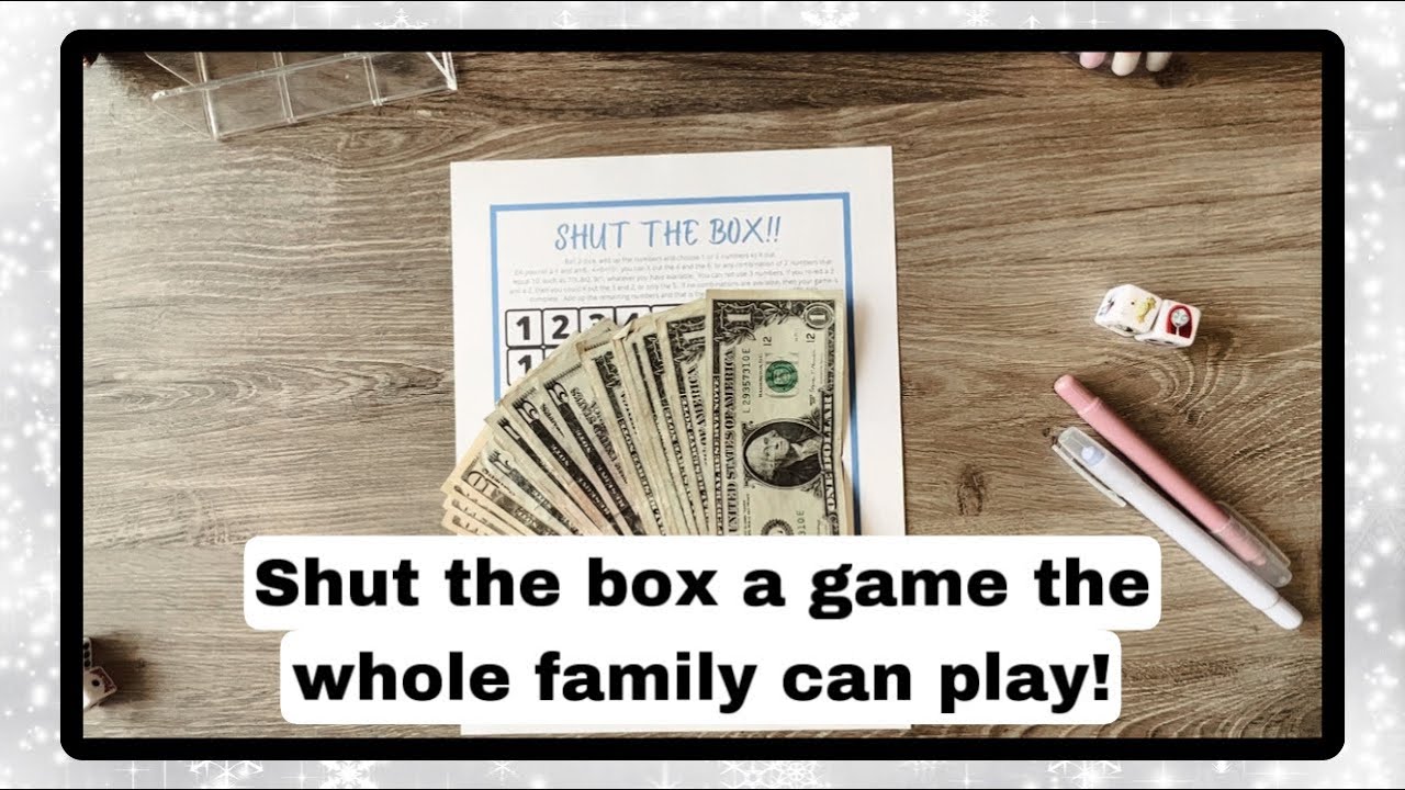 Shut the Box with the whole family #shuttheboxweek - YouTube