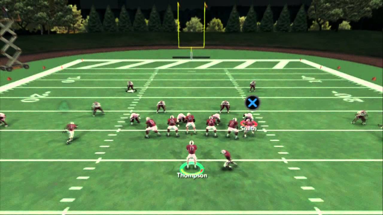NCAA Football 14 Offensive Tips: Throwing Drag Routes Against 2 Man ...
