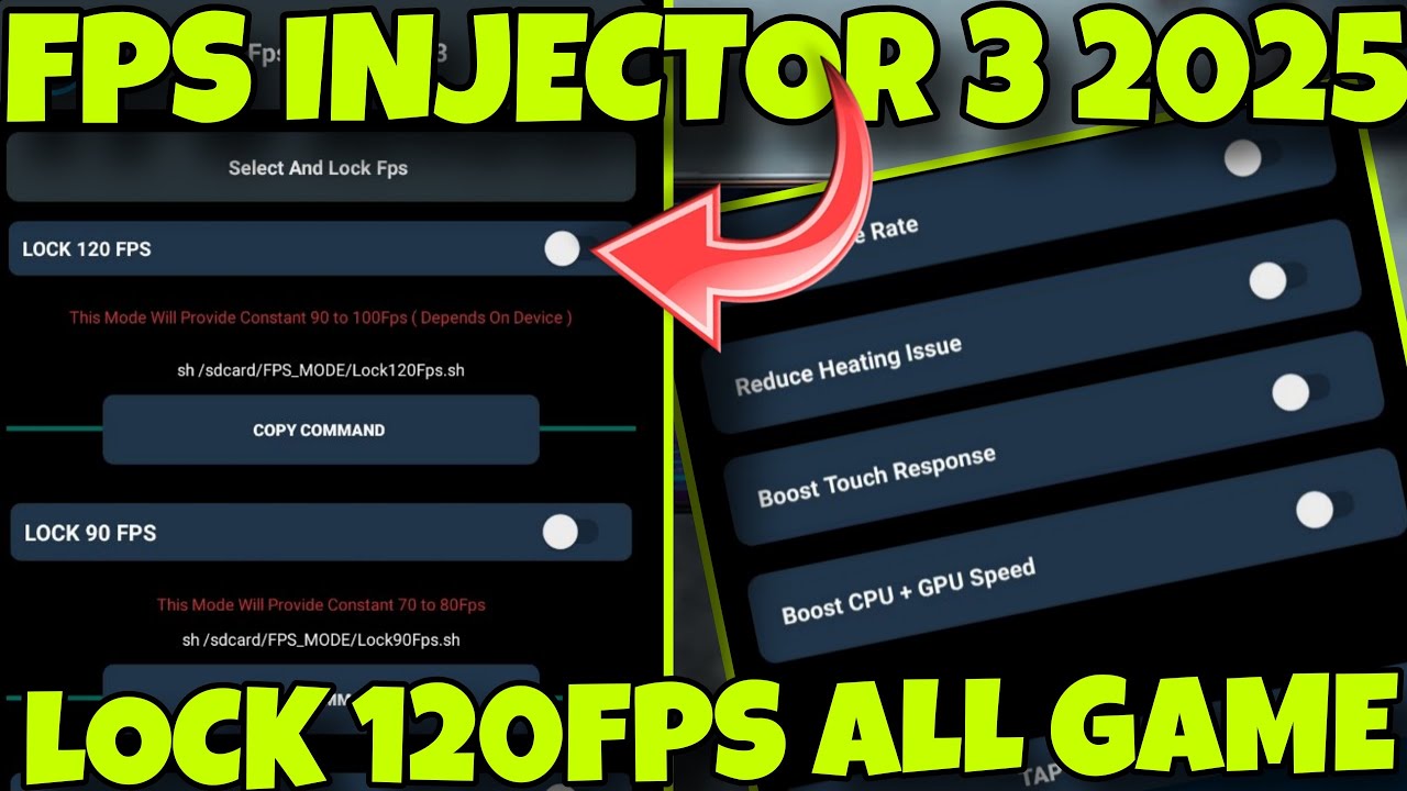 🎯 FPS INJECTOR 3!! LOCK 120 FPS DI SEMUA GAME - TANPA ROOT, TANPA ...