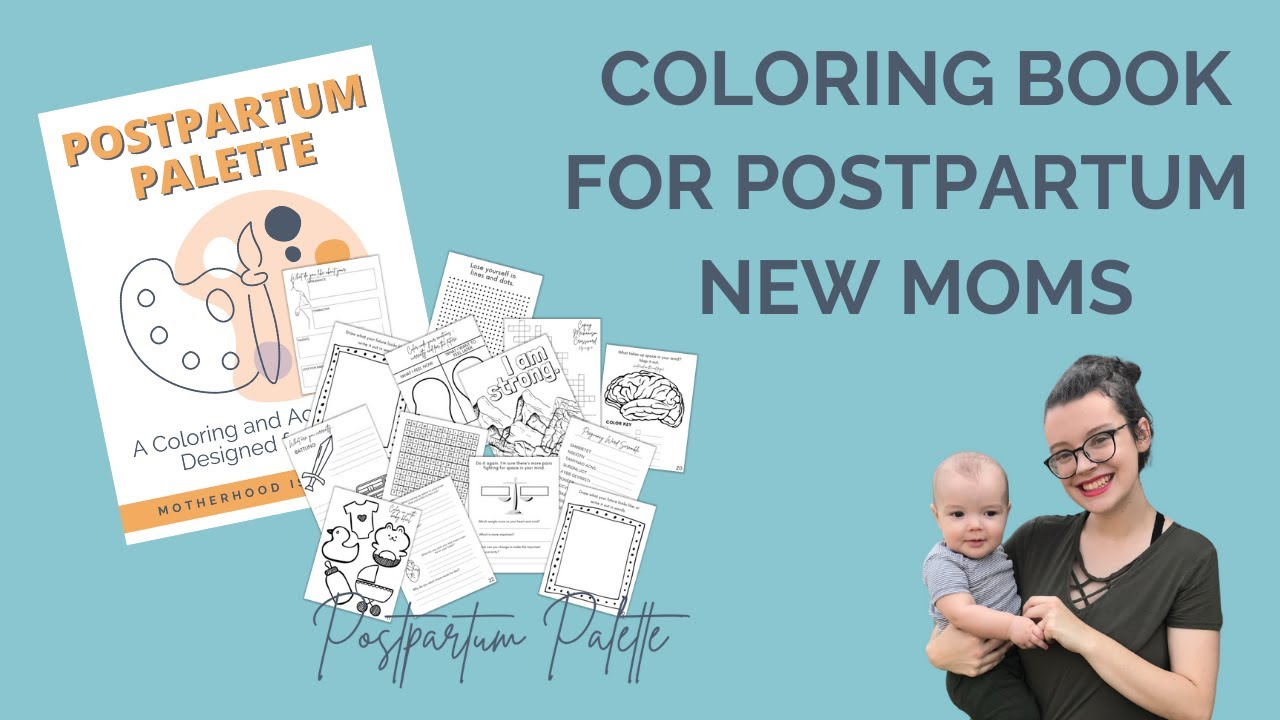 Postpartum Palette: Coloring and Activity Book for Moms - YouTube