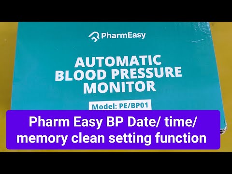 Pharm Easy BP Machine/ BP monitor Date /time/memory delete setting. Part 2 - YouTube