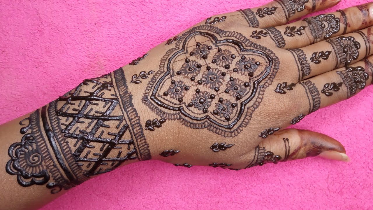 mehndi//simpal mehndi//aasan mehndi//sadi ke liye mehndi//back hand ...