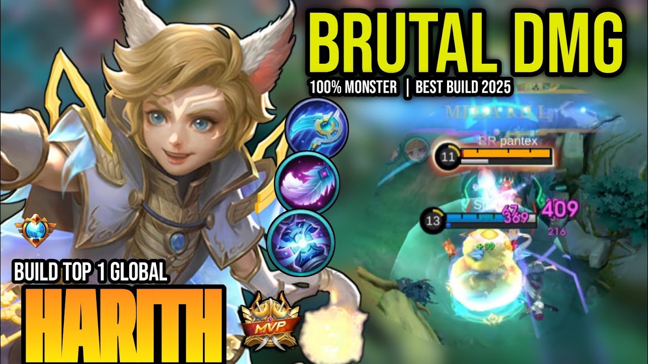 HARITH BEST BUILD 2025 | BUILD TOP 1 GLOBAL HARITH GAMEPLAY | MOBILE ...