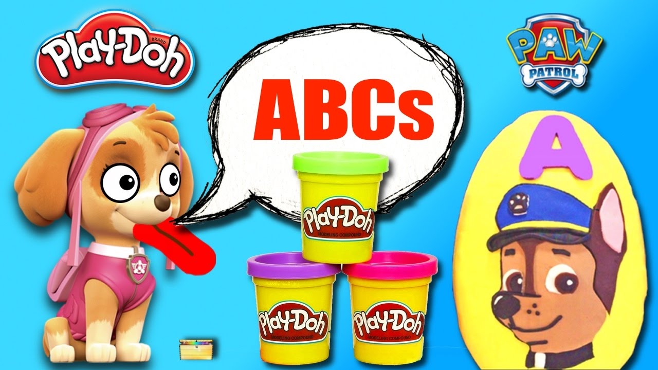 Best Learning Letters Alphabet Video for Kids - Pups ABCs Play Doh ...