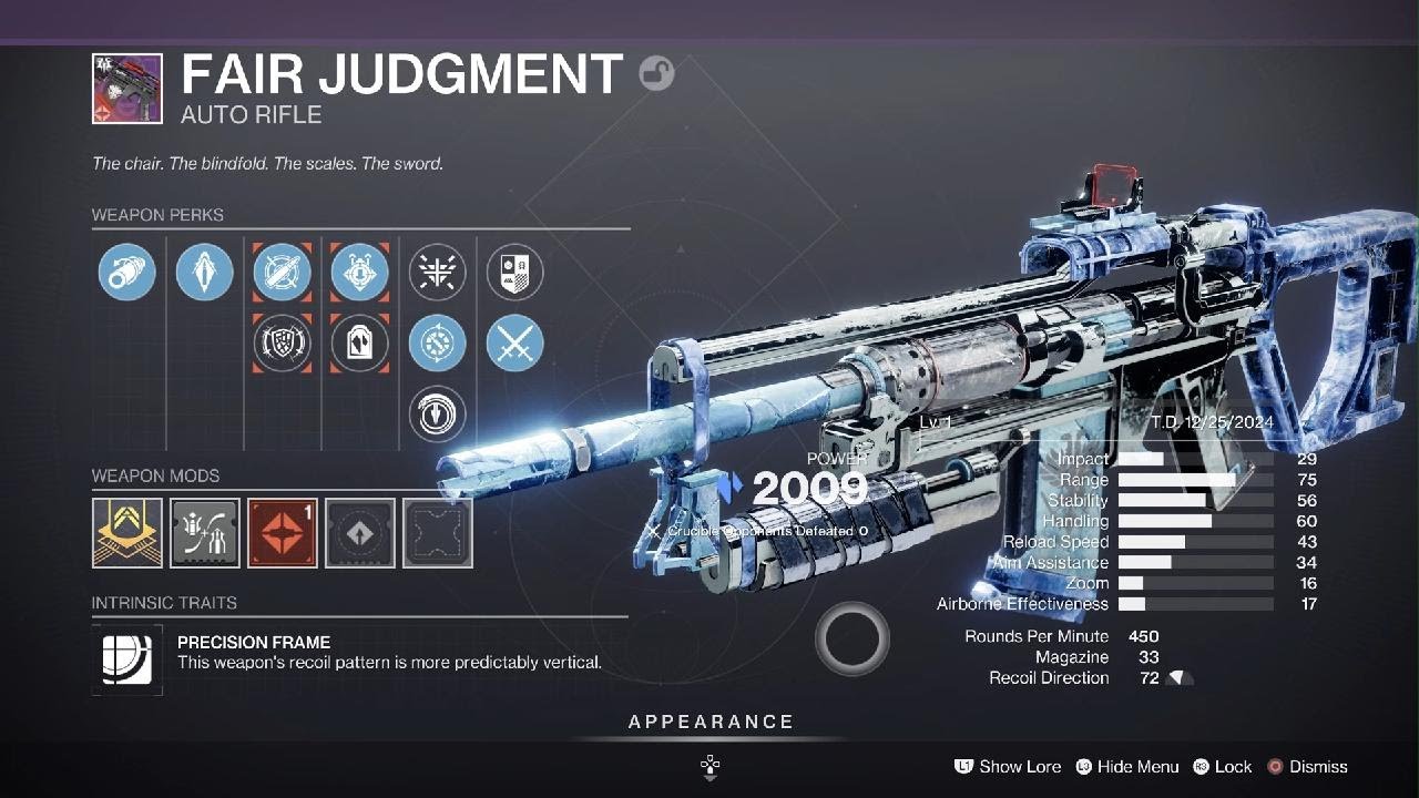 Destiny 2- Fair Judgment Is Perfect For How I Play - YouTube