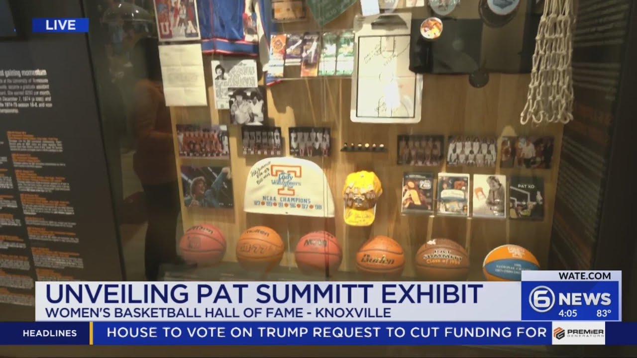 Pat Summitt exhibit unveiled at Women's Basketball Hall of Fame - YouTube