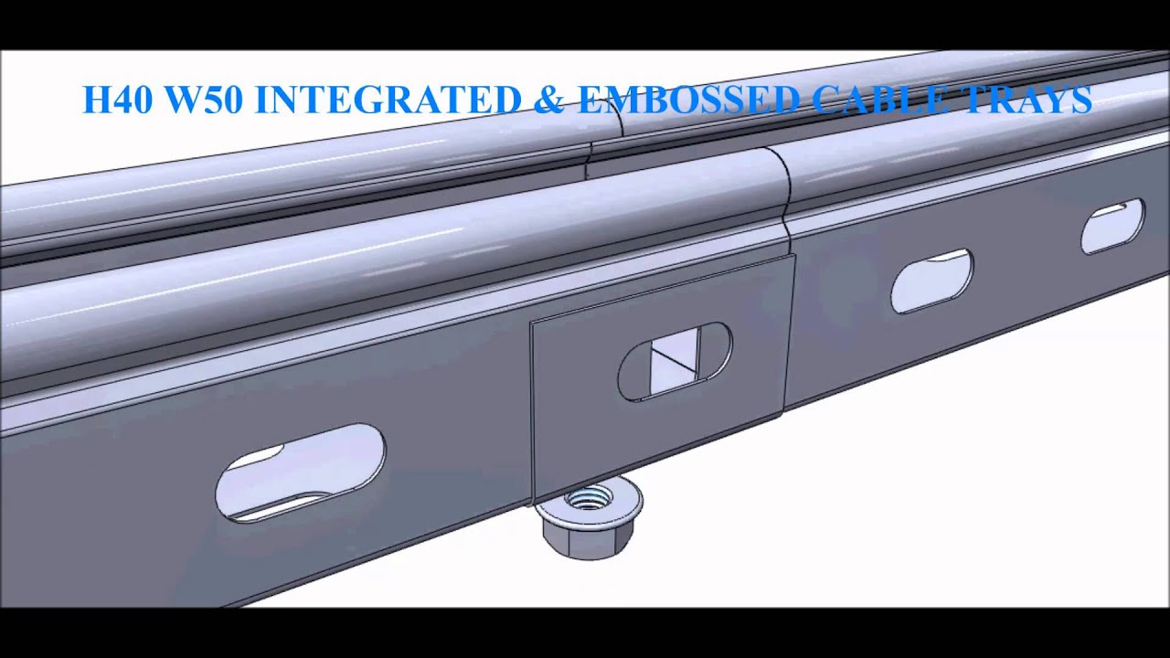 ARDIÇ ELEKTRİK H40 W50 INTEGRATED & EMBOSSED CABLE TRAYS - YouTube