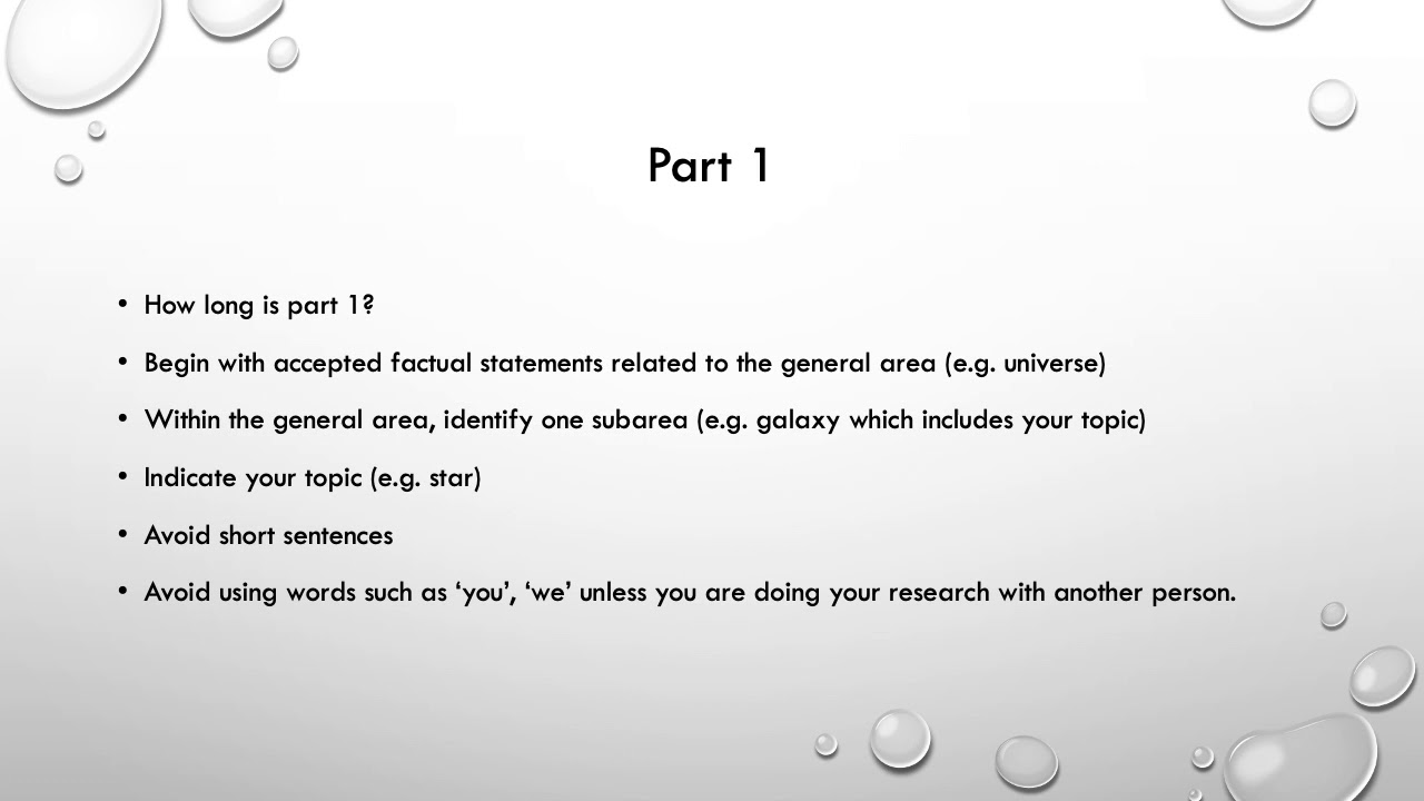 Writing introduction of IMRD paper - YouTube