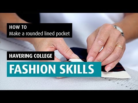 HOW TO: Make a rounded lined pocket - YouTube