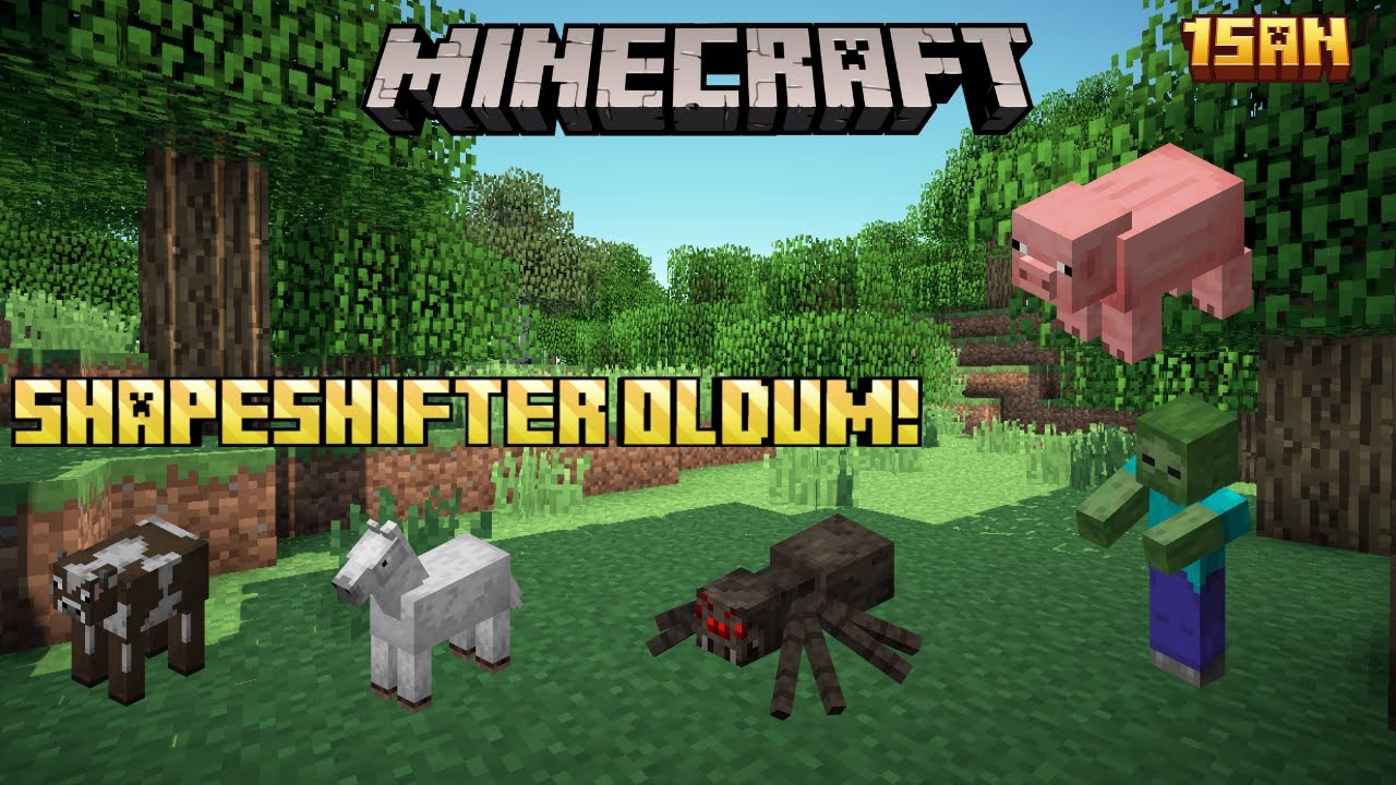 Shapeshifter Oldum! - Minecraft Shapeshifter Mod Bölüm 1 - YouTube