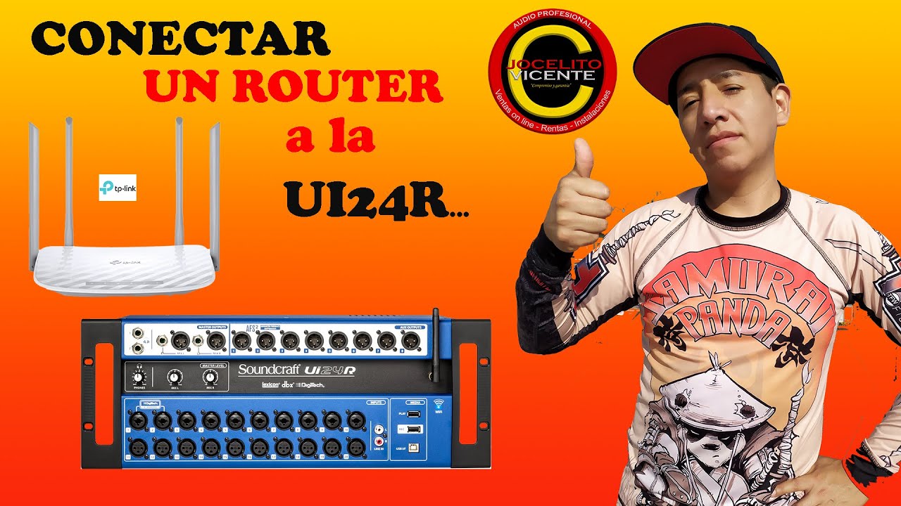 Como conectar un router a la SOUNDCRAFT UI24R /tutoriales en ESPAÑOL ...
