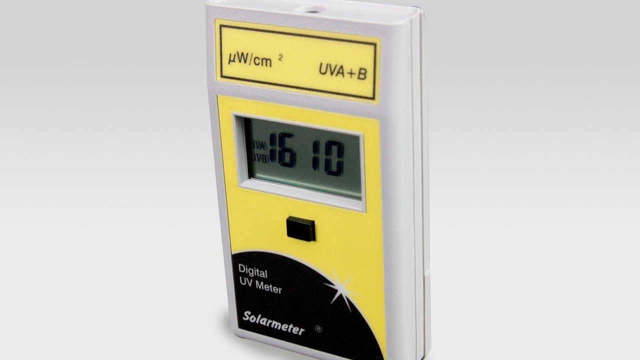 Solarmeter® Model 5.7 Sensitive UVA+B Meter - YouTube