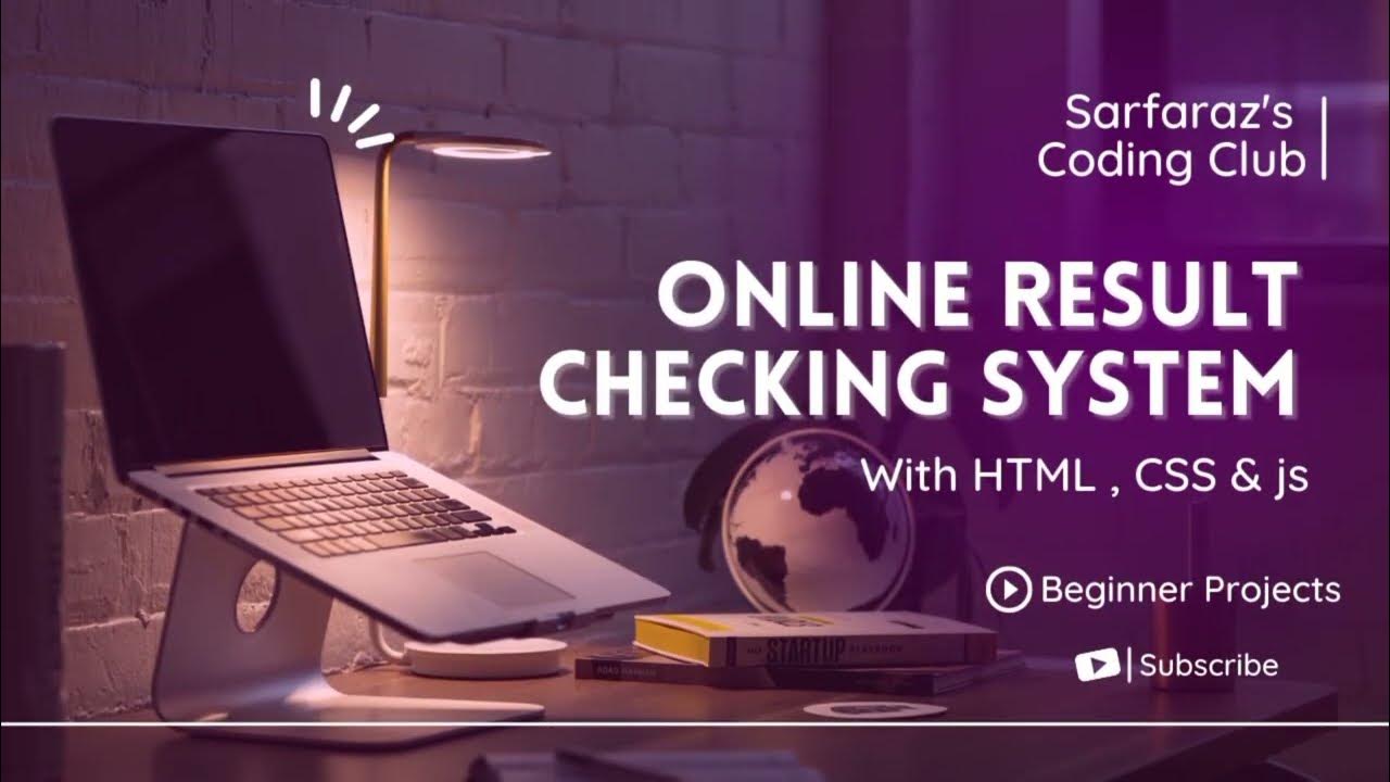 Create an Online Result Checking System with HTML, CSS, JS in 15 ...