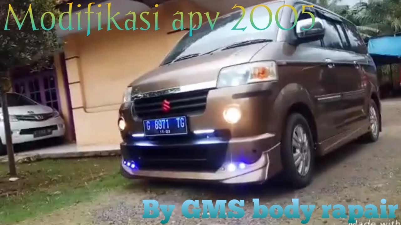 Modifikasi mobil suzuki apv 2005, by GMS body rapair - YouTube