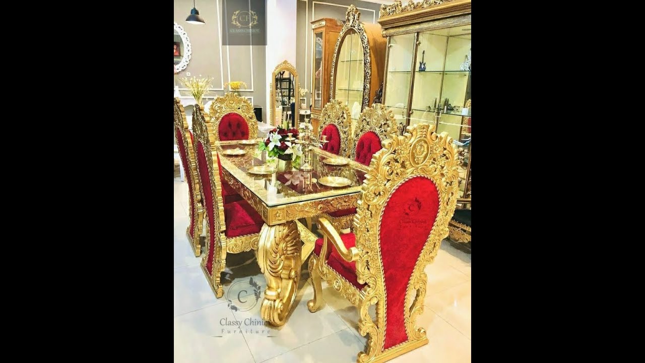 Luxury Chinioti furniture Design |Pure Wooden |Dinning set design ...