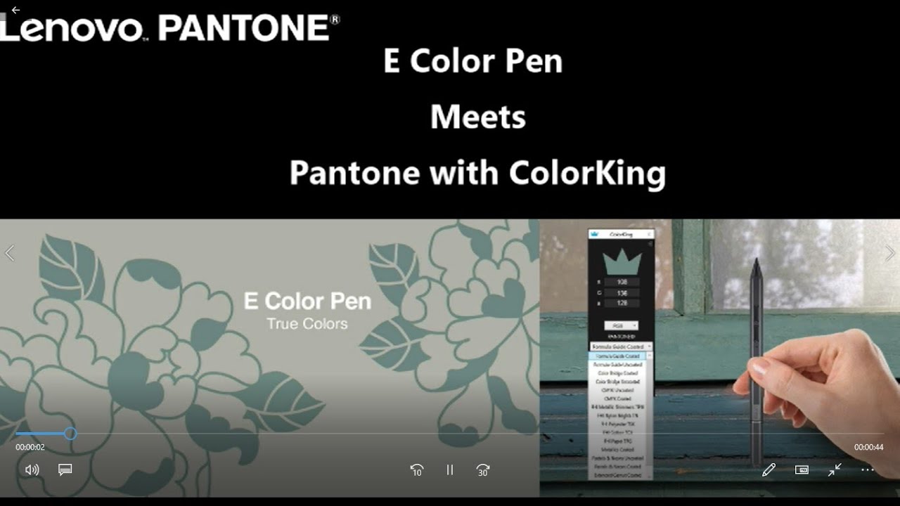 E Color Pen Meets Pantone with ColorKing - YouTube