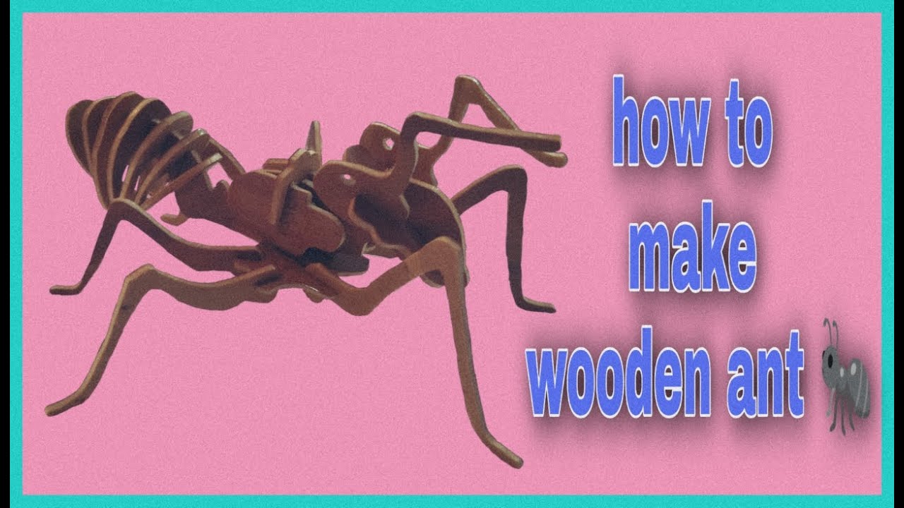 Wood working: how to making wooden ant - YouTube