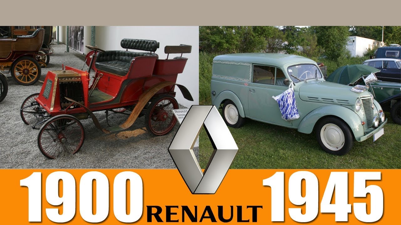 RENAULT GENERATIONS EVOLUTION (1900-1945) - YouTube