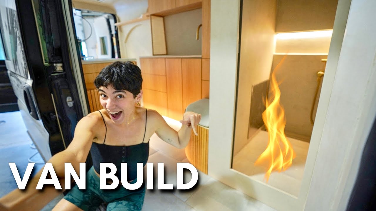We Put Heated Tile Floors in Our Camper Van Build! 🤯 - YouTube