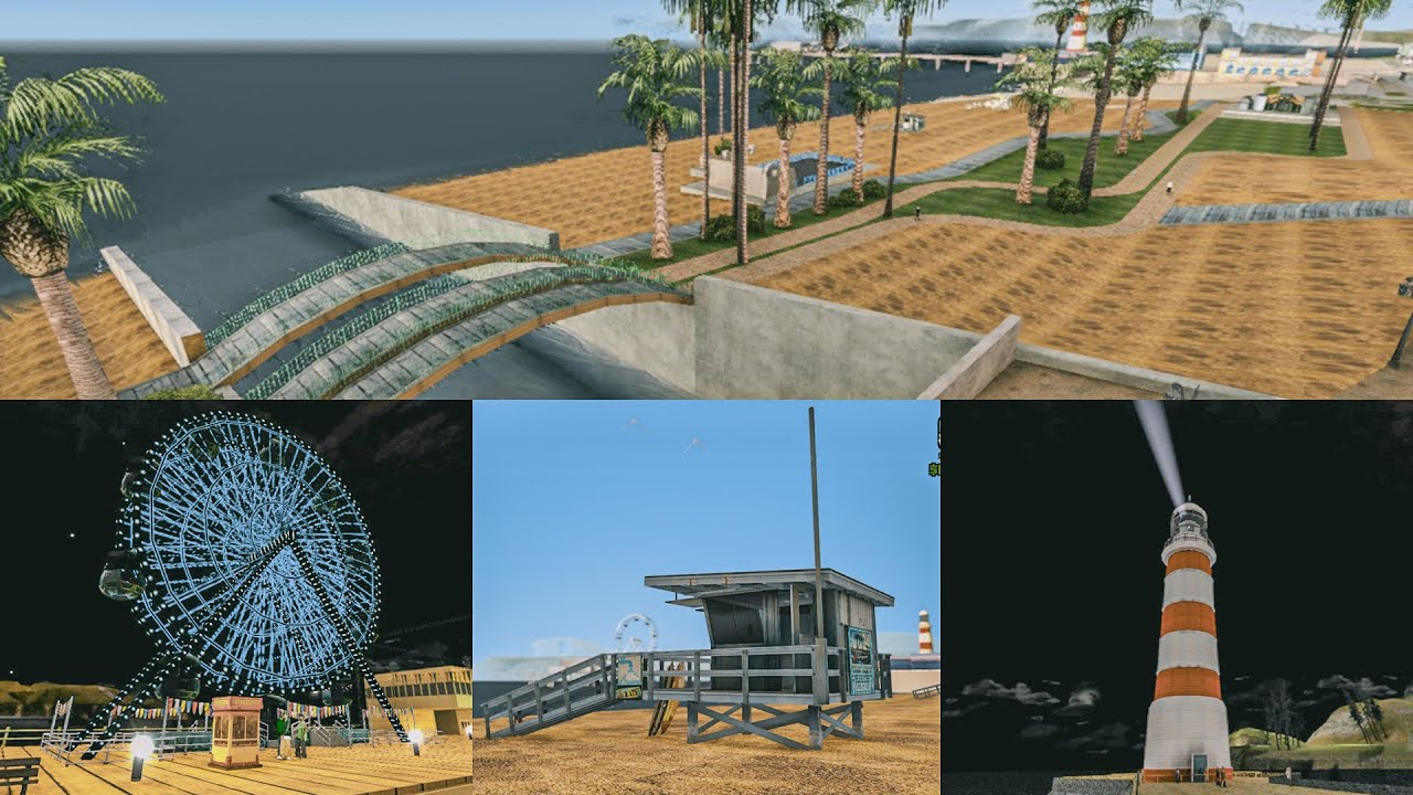 GTA : San Andreas - Beach : Santa Maria & Verona NEW Conversion Texture ...