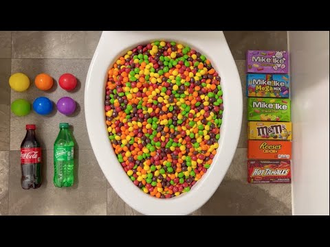 Will it Flush? - Coca Cola, Fanta, Sprite, Skittles, M&Ms, Rainbow ...