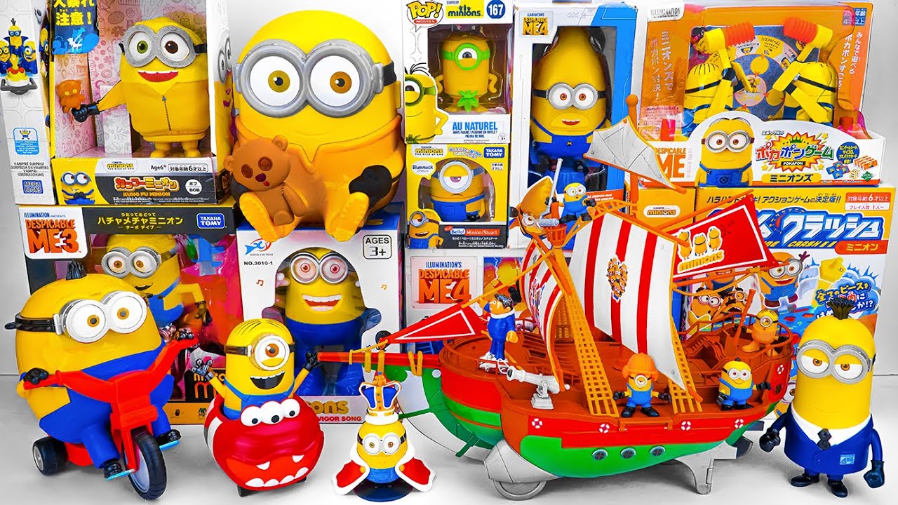 DESPICABLE ME 4 toy collection unboxing 🍌Mega Minions Grand Ship 💛 ...