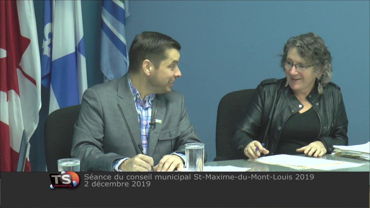Séance du Conseil municipal de St-Maxime-du-Mont-Louis - 2 décembre ...
