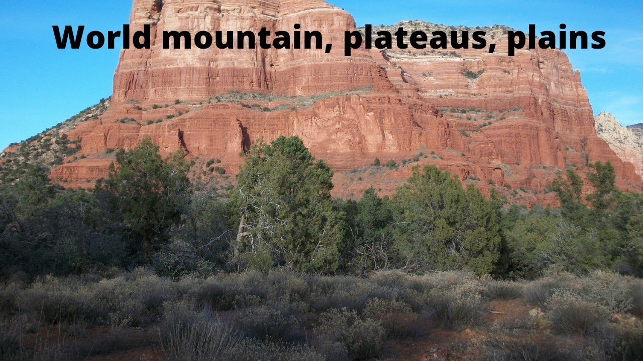 world mountain, plateau, plains... map for all competitive exams # ...