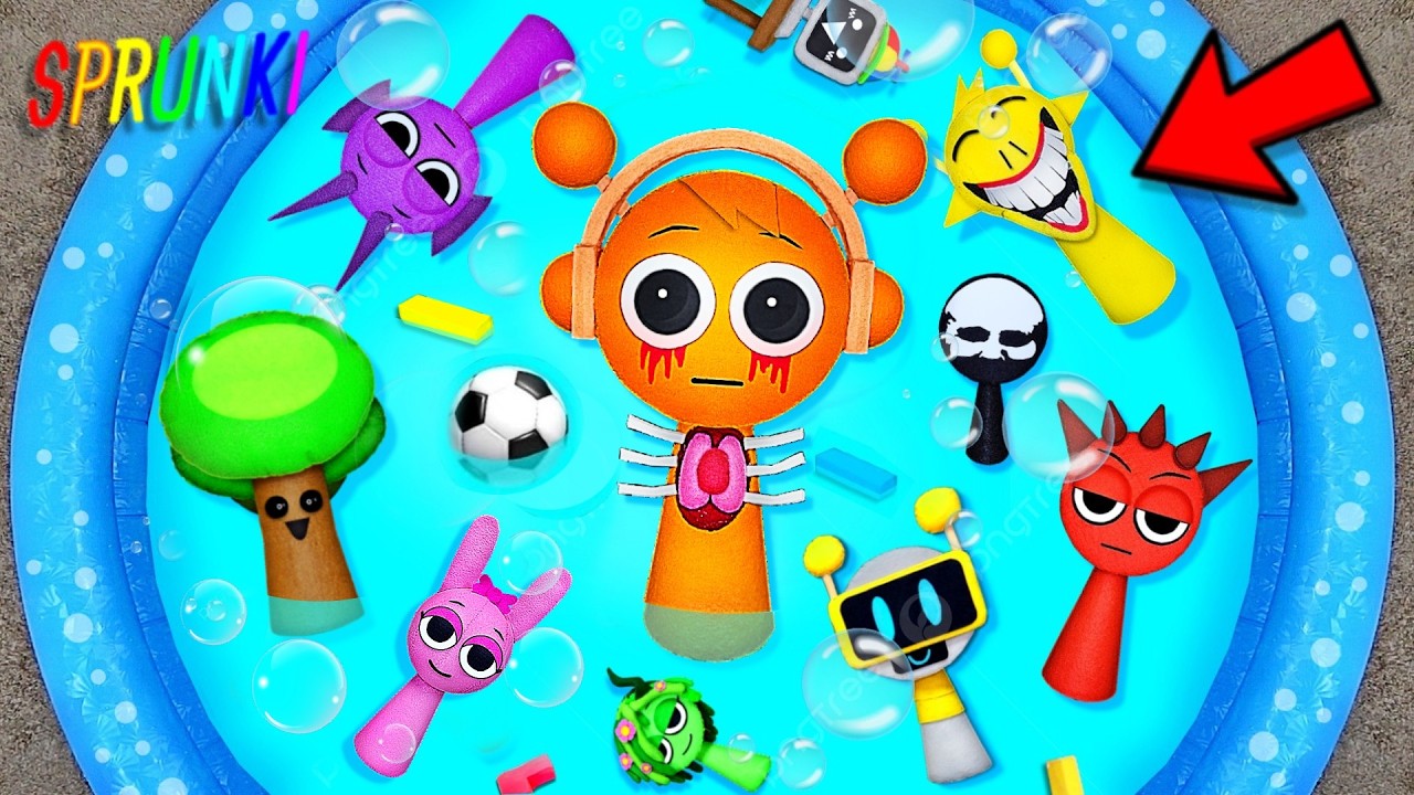 All INCREDIBOX SPRUNKI (Pool Party) MR. SUN, OREN, SIMON, MR. TREE ...