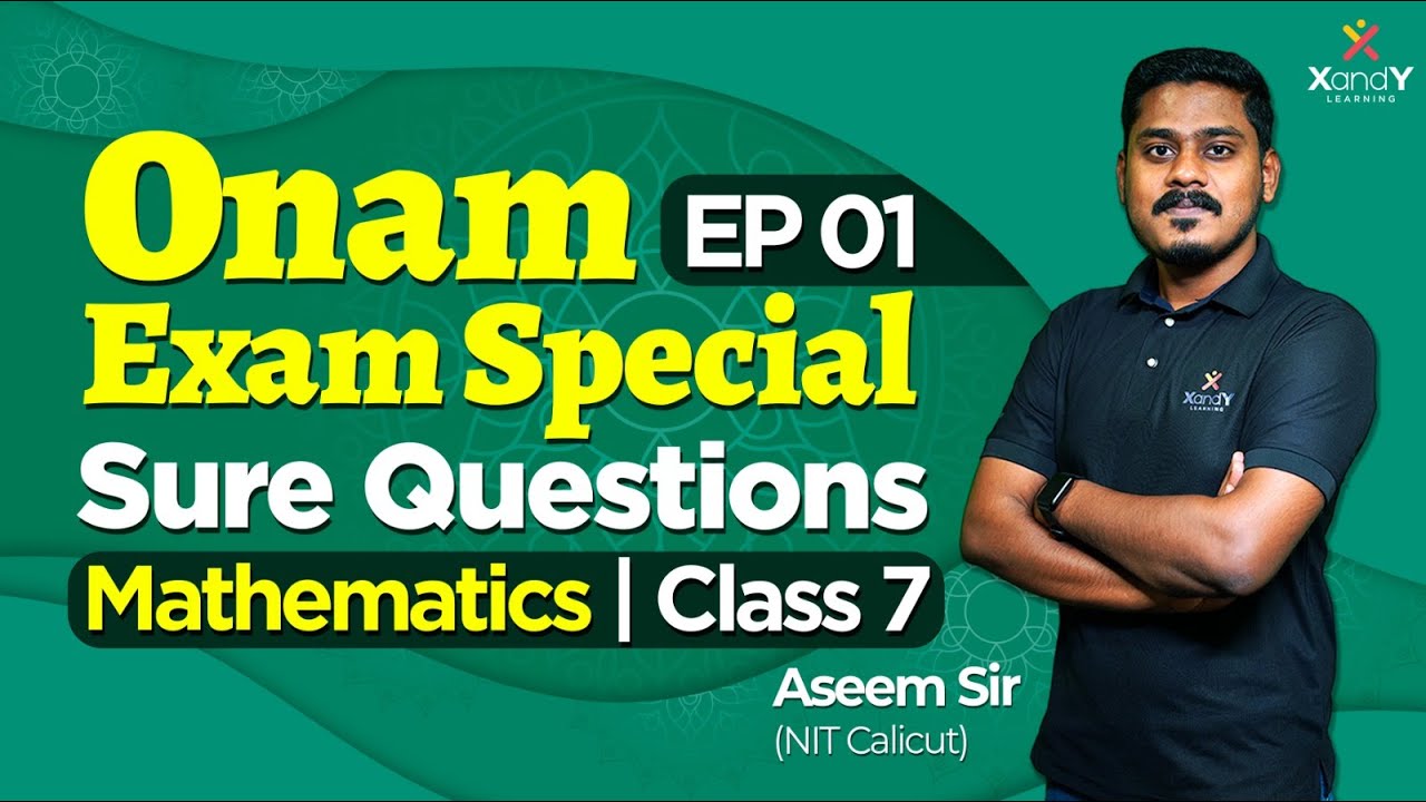 🎯 Onam Exam Special | Sure Questions | Mathematics | Ep 01 #class7 # ...