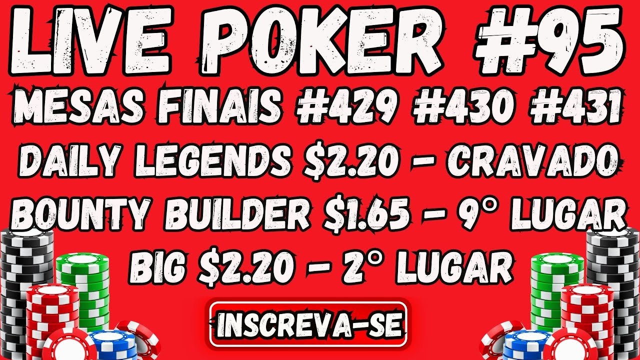 LIVE POKER #95 - (POKER AO VIVO) - CRAVAMOS O DAILY LEGENDS $2.20 NA ...