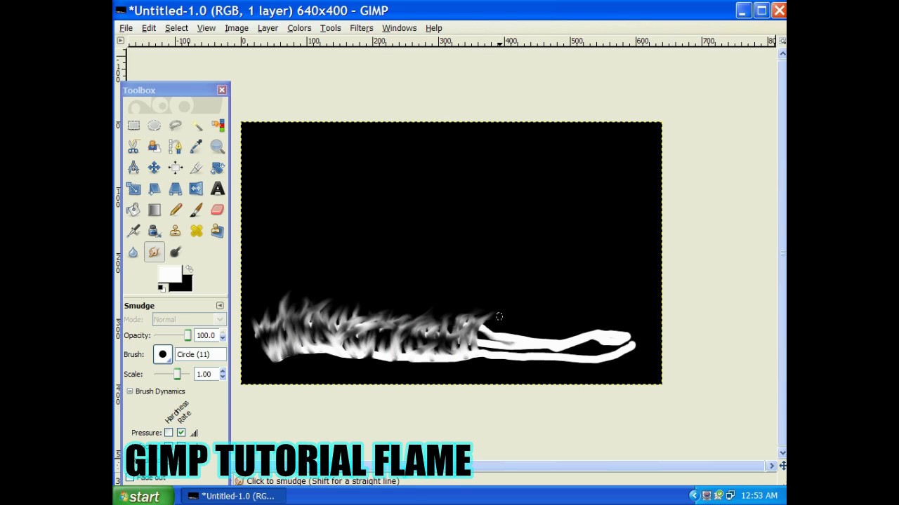 Making A Flame In GIMP - YouTube