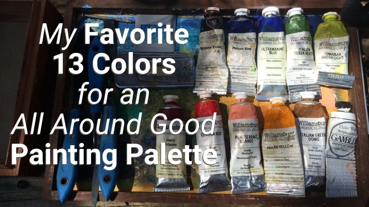 A Basic Painting Palette My Pick Of Essential Oil Colors! - YouTube