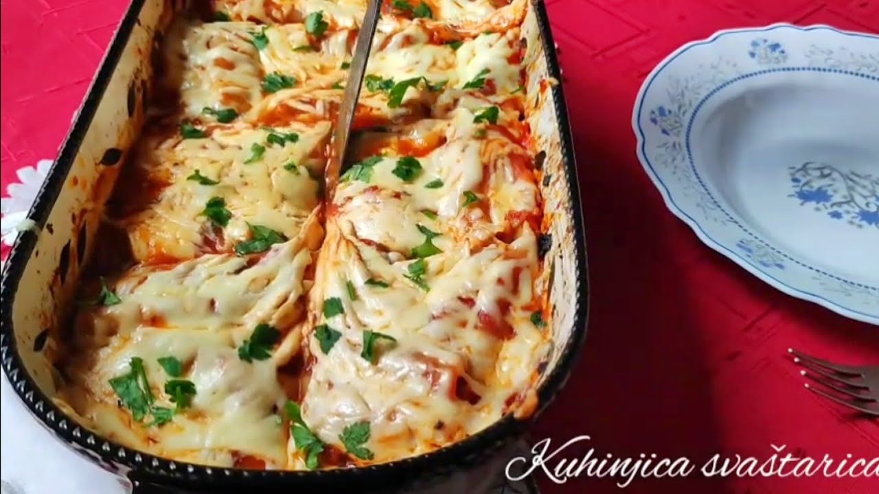 SVETSKA KUHINJA: KANELONI SA MESOM - NAJBOLJI RECEPT!!! - YouTube