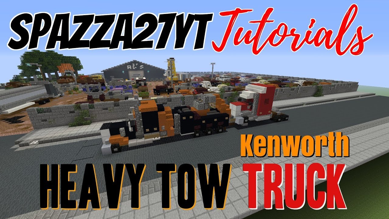 Minecraft Kenworth Heavy Tow Truck Tutorial - YouTube