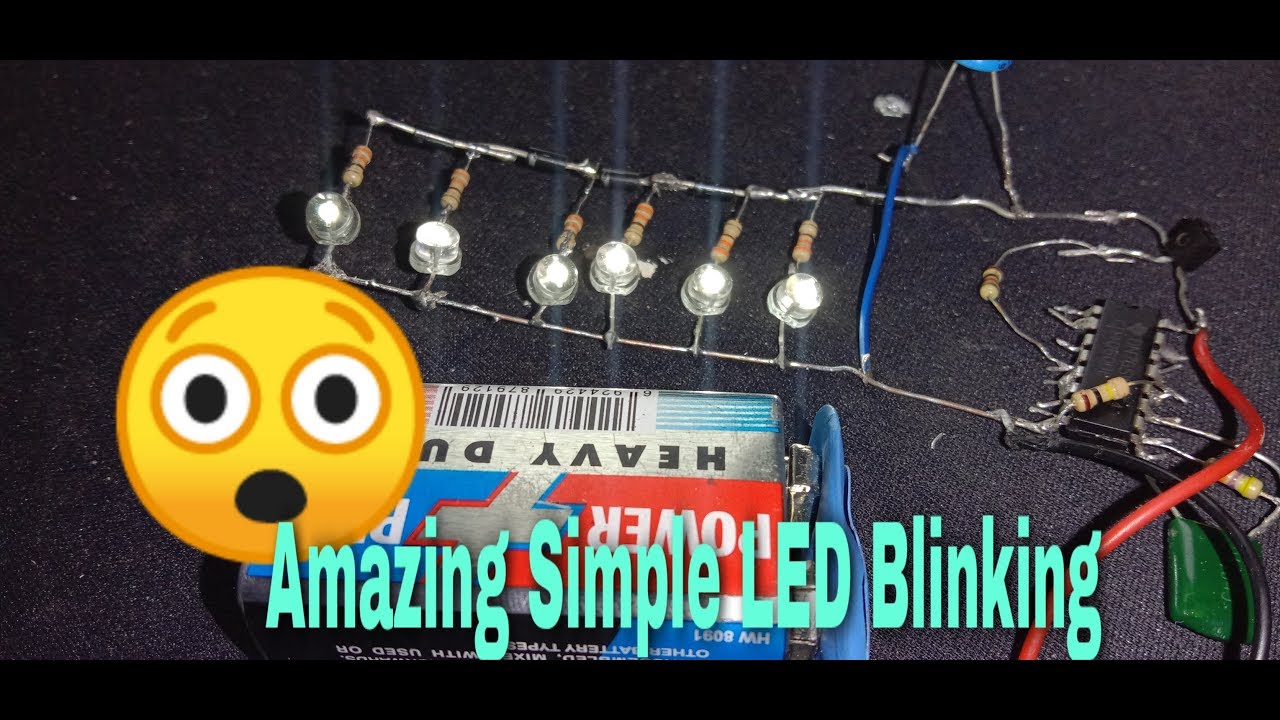 Amazing Blanking LED Lights..How To Make Running LED lights At Home ...