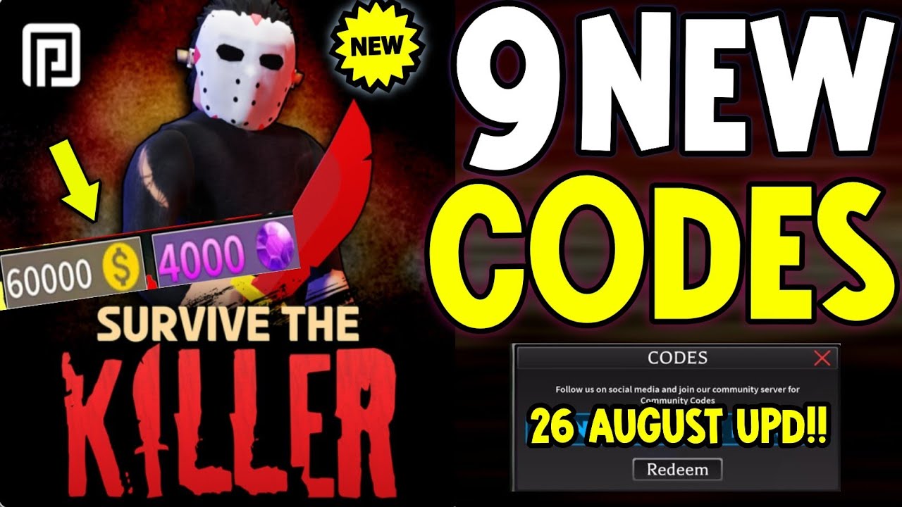 💥*NEW*💥ALL WORKING CODES FOR SURVIVE THE KILLER IN AUGUST 2024! ROBLOX ...
