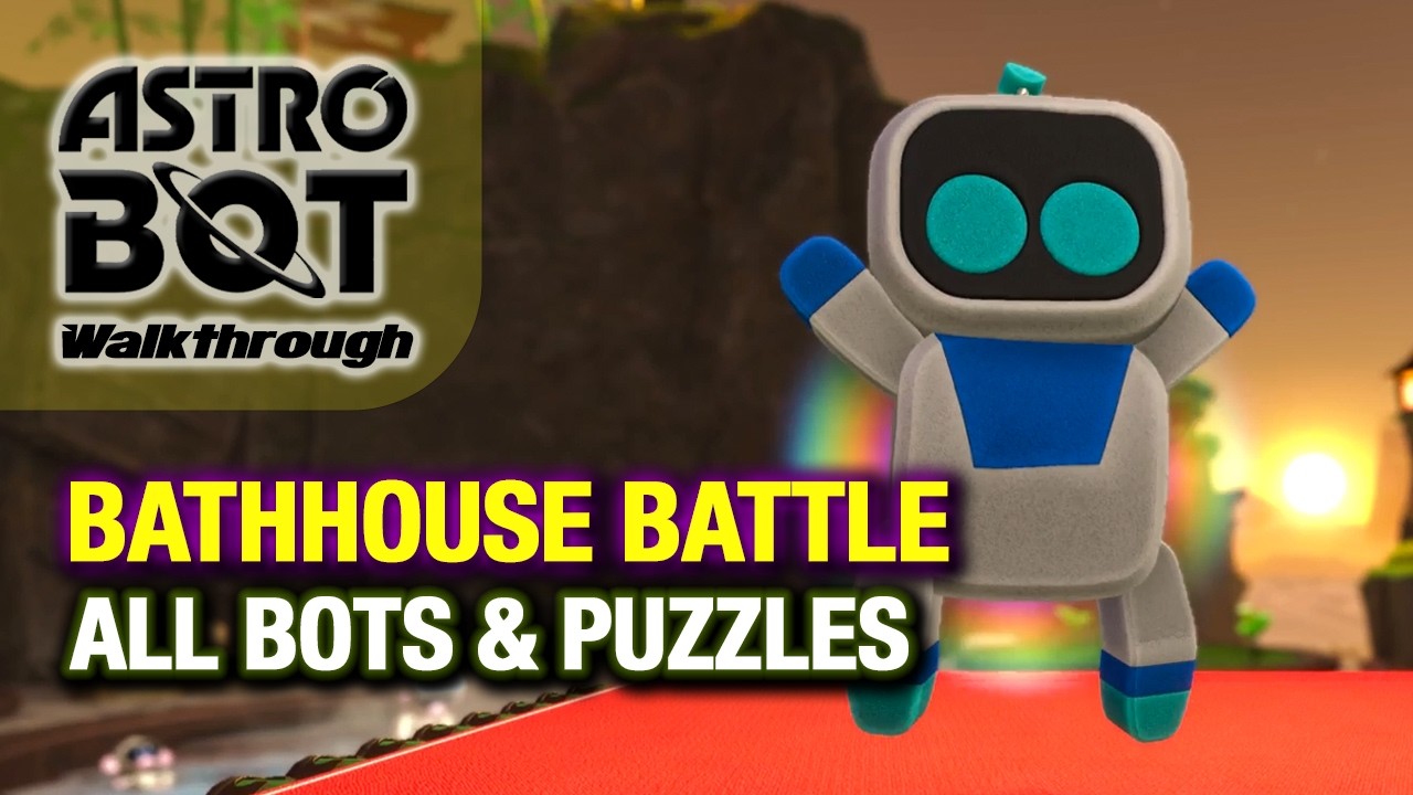 Bathhouse Battle Walkthrough: All Bots & Puzzle Pieces + Hidden Coins ...