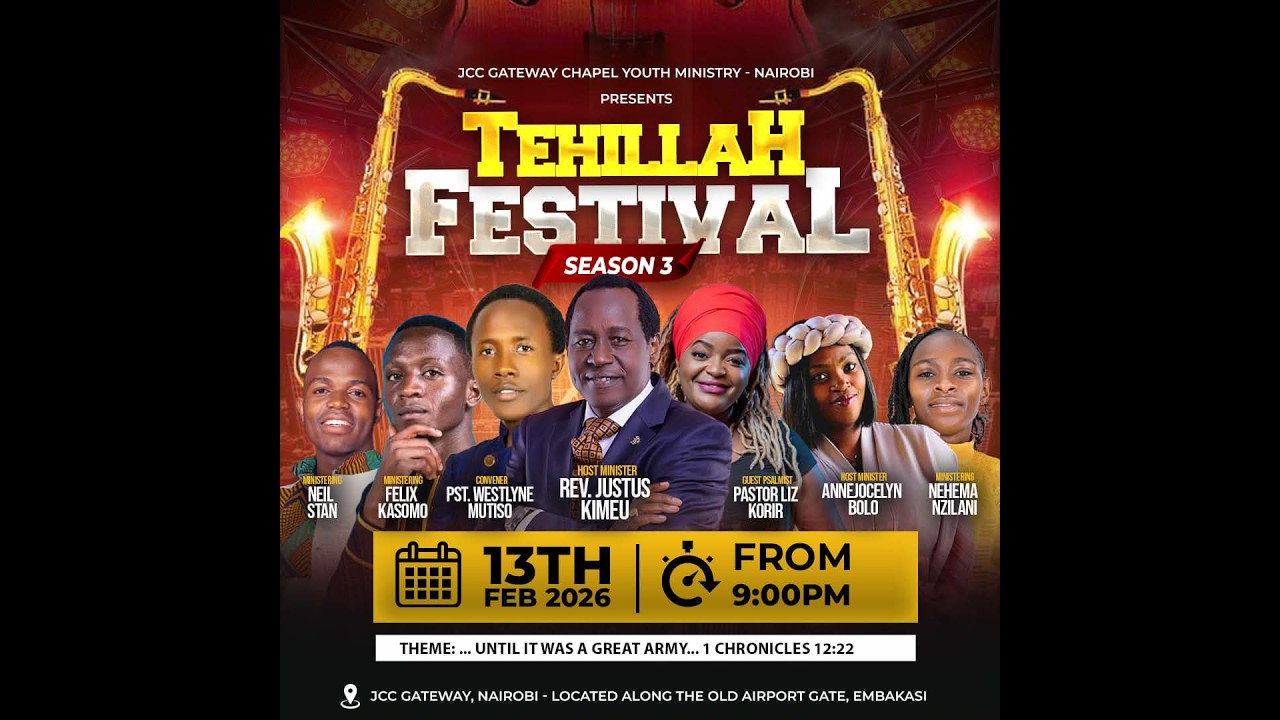 TEHILLA FESTIVAL SEASON 3|| JCC GATEWAY|| 13TH FEB 2026 - YouTube