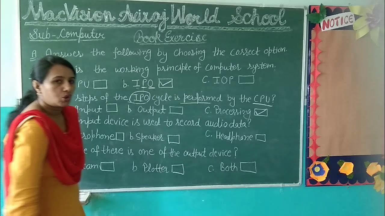 CLASS-4TH COMPUTER; CH-1 (BOOK EXERCISE CORRECT OPTION) - YouTube