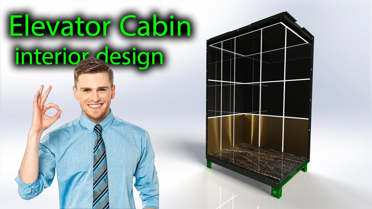 Interior design of the elevator cabin _ Elevator training #design - YouTube