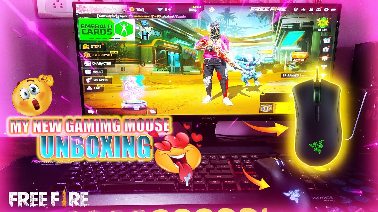 Free Fire New Gaming Razer DeathAdder V2 UnBoxing🤩 | Worlds Fastest ...