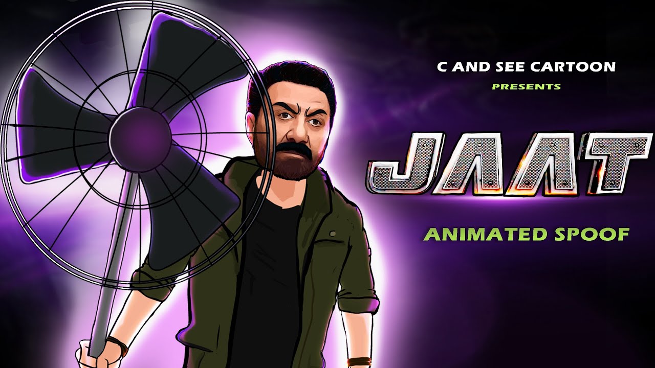 Jaat movie spoof | Jaat x Sikandar | c and see cartoon - YouTube