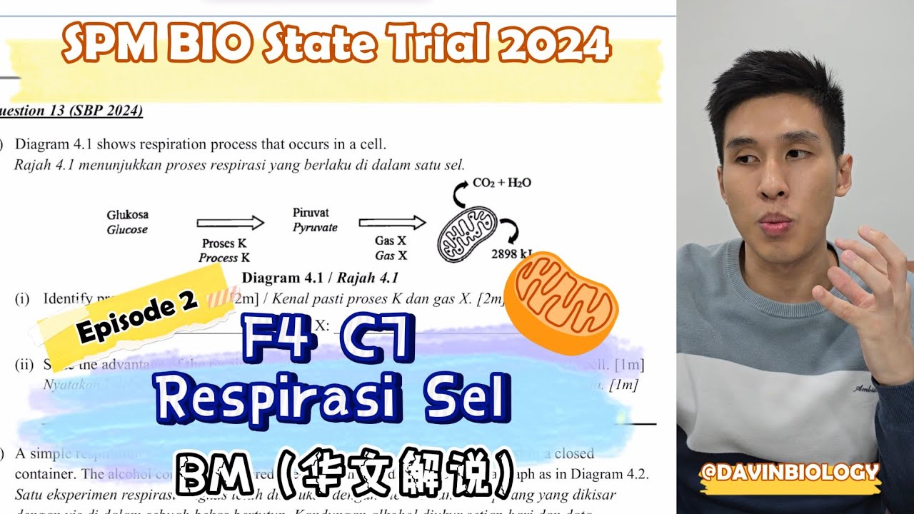 SPM BIO F4 C7 - Respirasi Sel | 2024 State Trial Series EP. 2【BM, 华文解说 ...