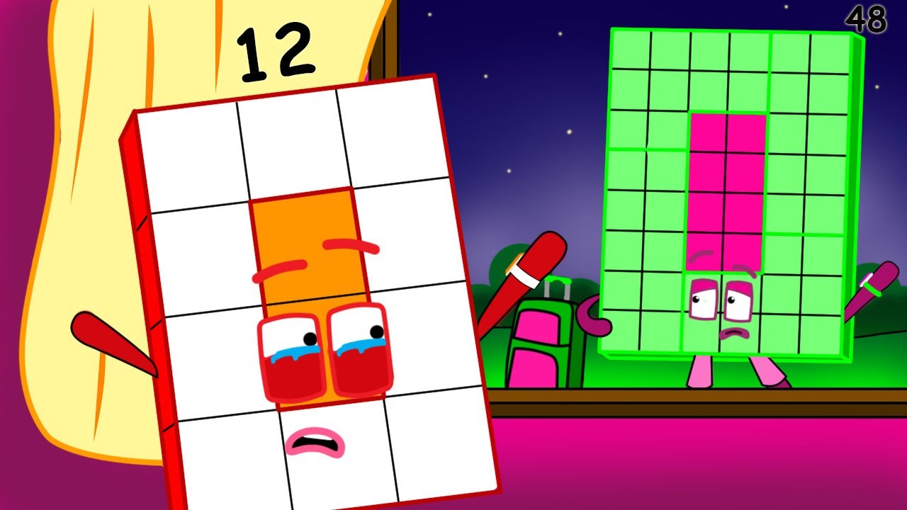 Please Come Back Numberblocks 48! 12 and 48 we friends - Numberblocks ...